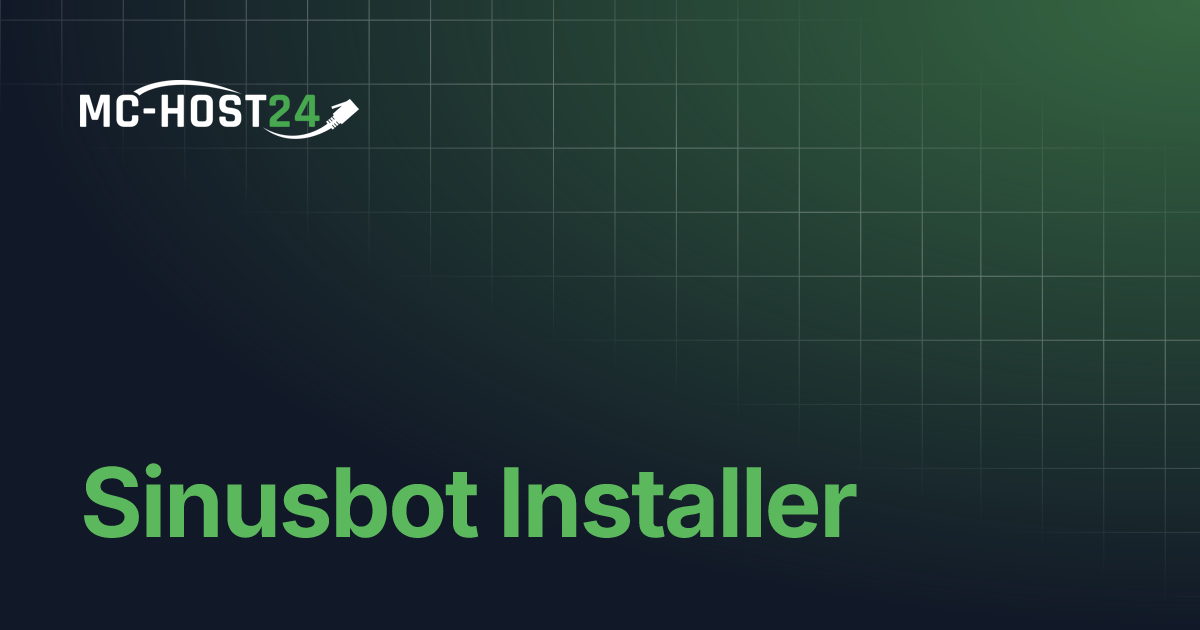 Sinusbot Installer | MC-HOST24
